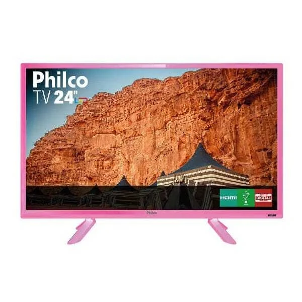 TV Philco 24 Polegadas PTV24C10Dr LED Digital Rosa Bivolt | MadeiraMadeira