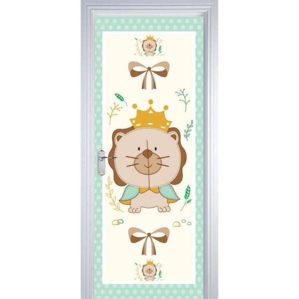 Adesivo de Porta Reizinho da Floresta 95cm Grão de Gente | MadeiraMadeira