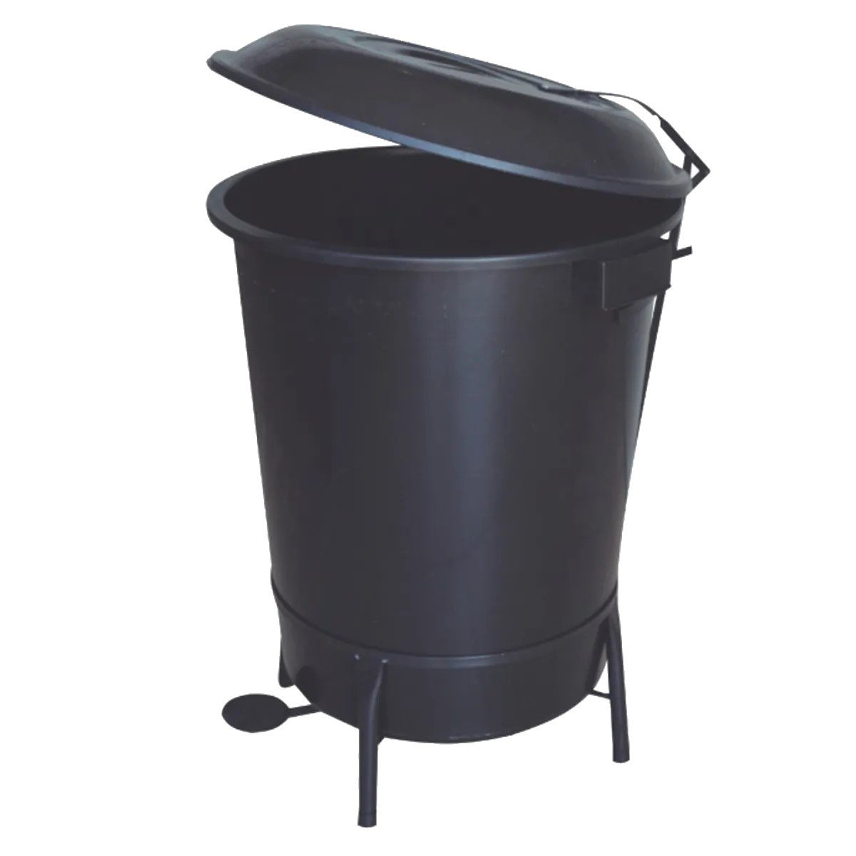 Lixeira Plástica Em Suporte De Ferro Com Pedal 30 Litros | MadeiraMadeira
