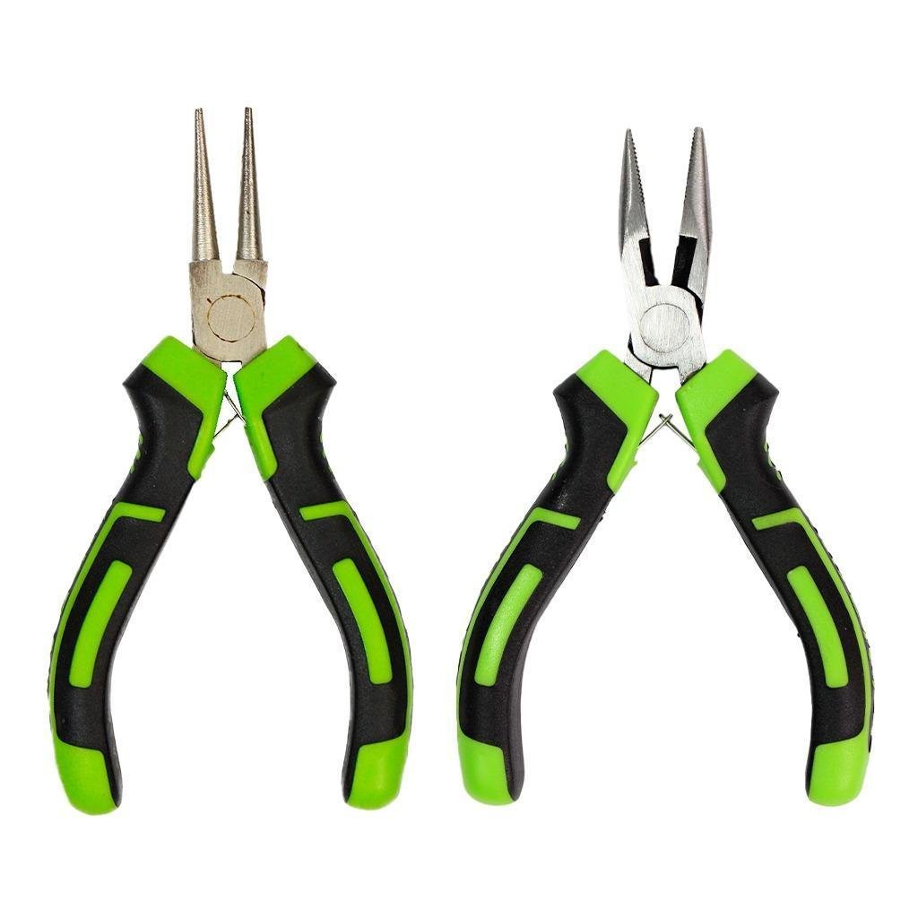 Kit Alicates De Bico Reto + Bico Redondo 2 Unidades - Idea | MadeiraMadeira