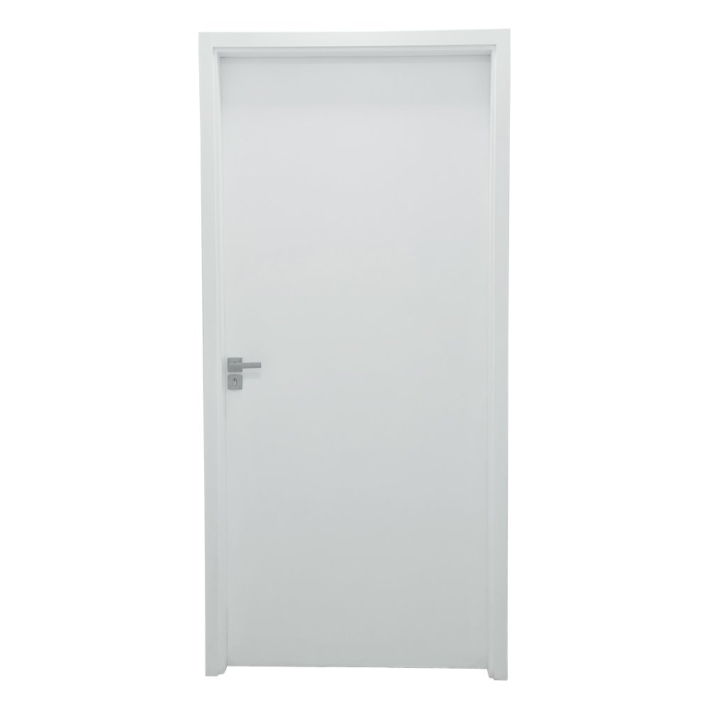 Kit Porta Branca Lisa 90x210 Cm C/dobradiça Inox Batente de 11,5 À 15cm ...