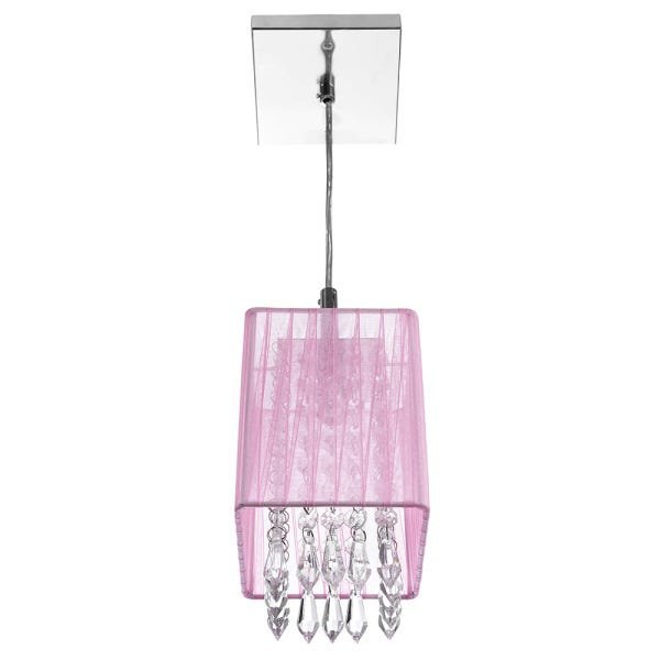 Kit 2 Pendente Clearganza + Pendente Marry Organza Rosa | MadeiraMadeira