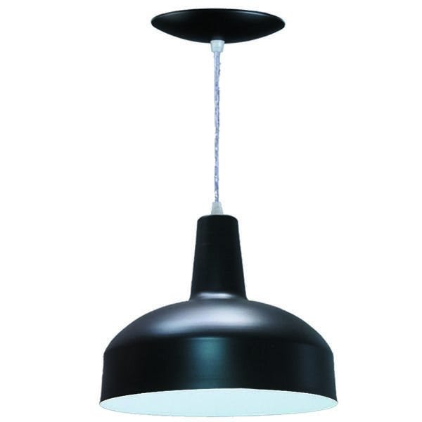 Lustre Pendente Balcão Cozinha Americana Cor Preto Fosco | MadeiraMadeira