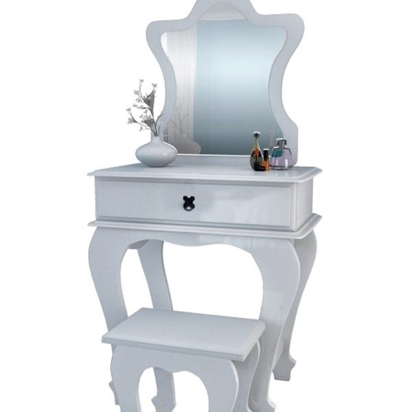 Penteadeira Baby 7200 Luxo JB Branco – JB Bechara | MadeiraMadeira