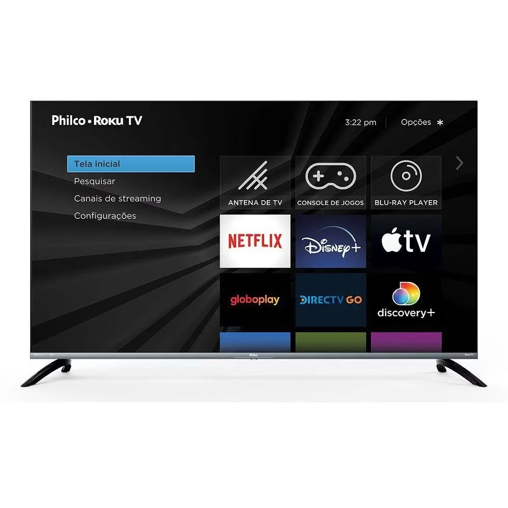 Smart Tv Philco 50 Polegadas Ptv50g70r2csgbl Ultrahd 4k Roku Led Bivolt | MadeiraMadeira