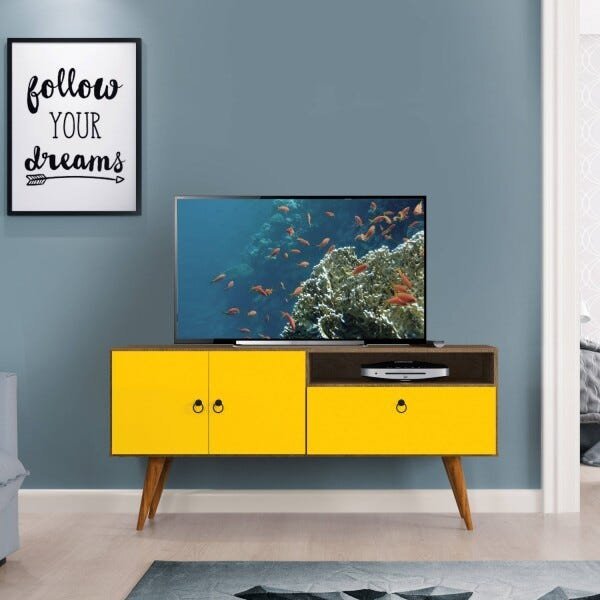 Rack para TV até 42 Polegadas Retrô Topázio Patrimar Móveis ...