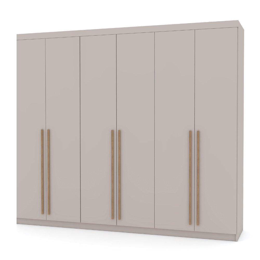 Guarda Roupa Casal Dubai Majestic 6 Portas Fendi Vr | MadeiraMadeira