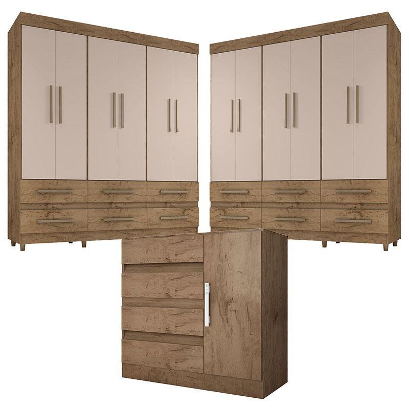 02 Guarda Roupas Casal 66020 e 01 Cômoda Exellence 8000 Demolição ...