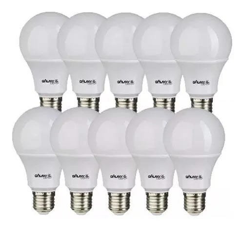 Kit 10 Lâmpadas LED 15W E27 Luz Branca Fria Bivolt Galaxy | MadeiraMadeira