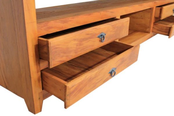 Rack para TV Rústica 2M Madeira Maciça | MadeiraMadeira