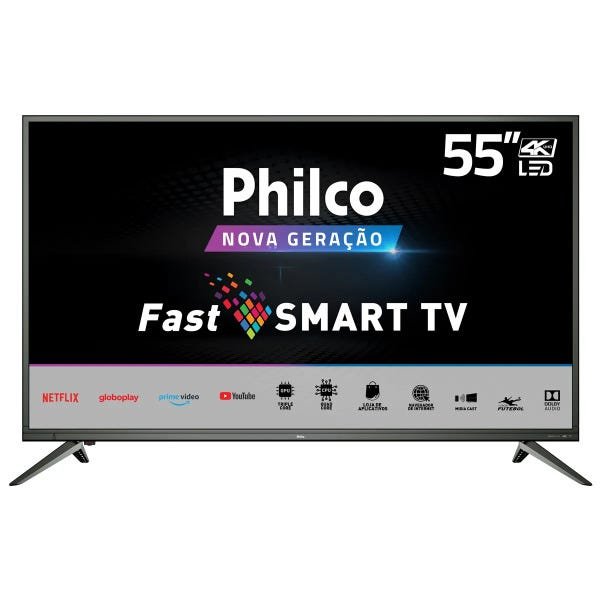 Smart TV Philco 55 Polegadas PTV55M60Ssg 4K LED - Netflix Bivolt ...