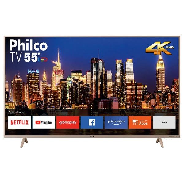 Smart TV Philco 55 Polegadas PTV55F62Snc 4K LED - Netflix Bivolt | MadeiraMadeira