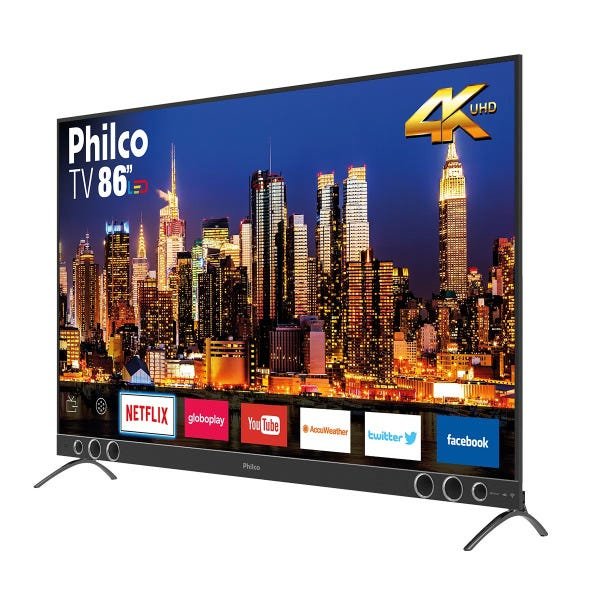 Smart TV Philco 86 Polegadas PTV86P50Snsg 4K Sb LED - Netflix Bivolt | MadeiraMadeira