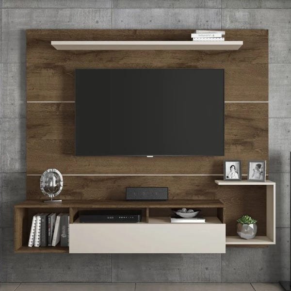 Painel Frevo 60 Polegadas:Cacau/Off | MadeiraMadeira