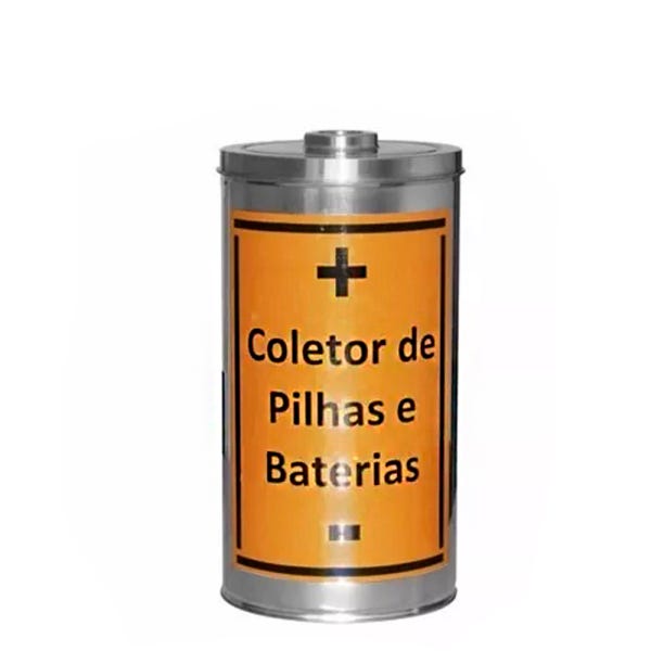 Lixeira Coletor De Pilhas E Baterias Inox 25 Litros | MadeiraMadeira