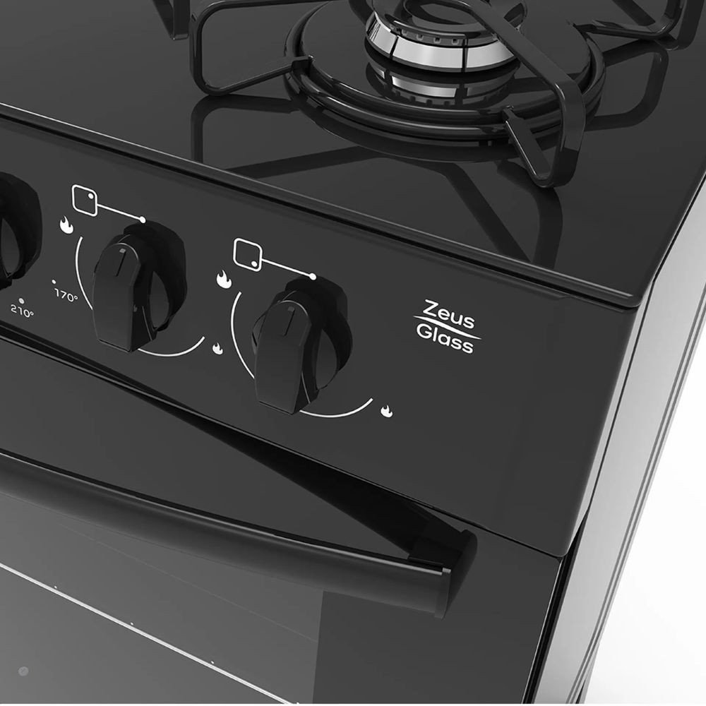 Fogão Zeus Glass Super 5bcs 30941 Realce | MadeiraMadeira