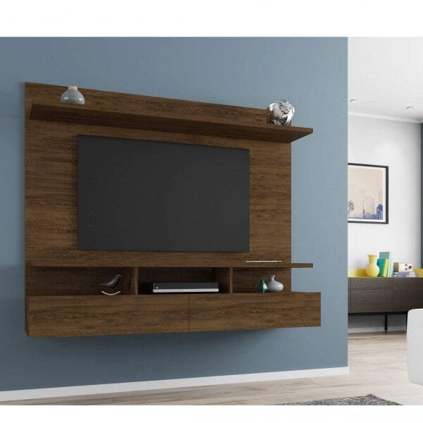 Painel para TV até 55 Polegadas Amsterdã Móveis Leão | MadeiraMadeira