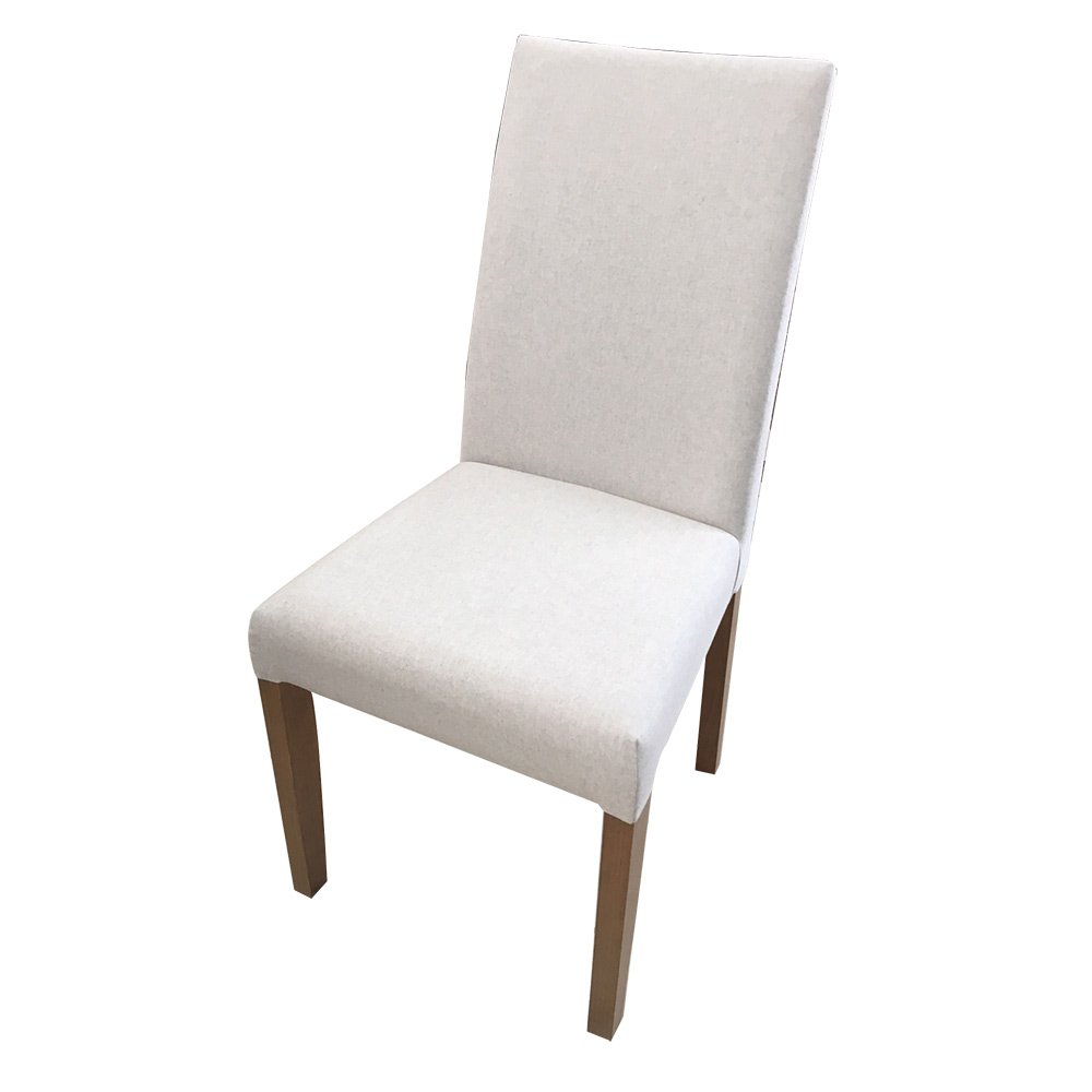 Cadeira Star - Madeira Maciça - Assento e Encosto Estofado - Laca - Off ...