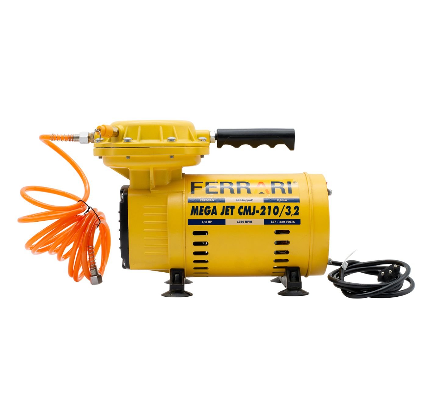 Compressor de ar mini elétrico portátil Ferrari Mega Jet CMJ-210 ...
