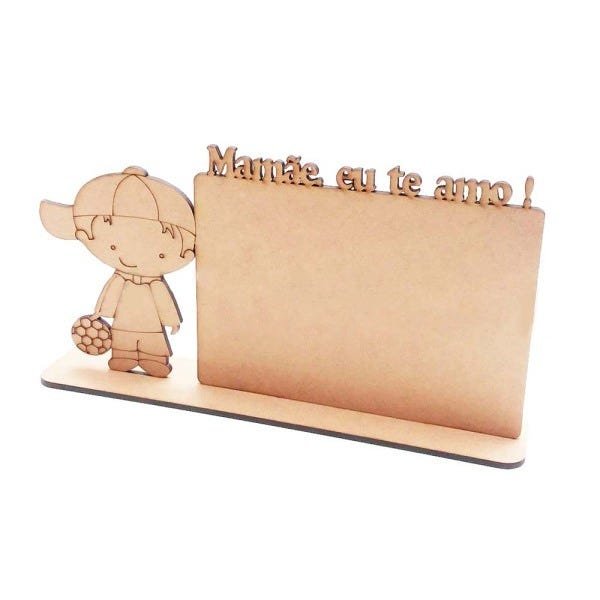 Kit 25 placa porta foto 10x15 horizontal menino mamãe te amo ...