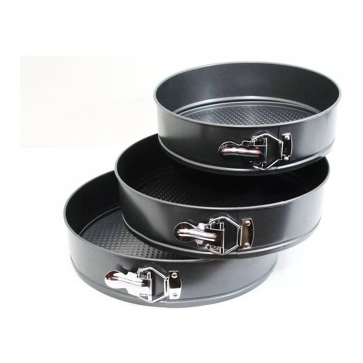 Kit 3 Formas Para Bolo Torta C/ Fundo Removível Antiaderente ...