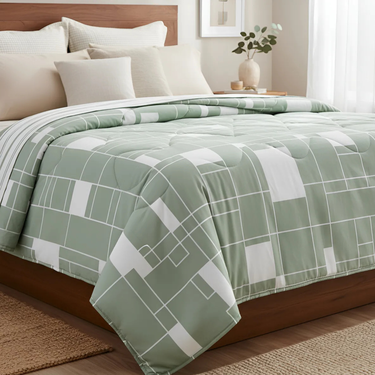 Cobertor Quentinho Queen Size Edredom Jasmine Inverno Pesado:verde ...