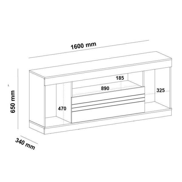 Rack para TV até 60 Polegadas 1 Porta Sport Artely | MadeiraMadeira