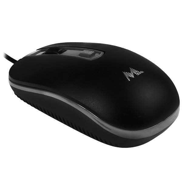 Mouse Optico Mtek PM850UK USB Ate 1.200 Dpi - Preto/Cinza | MadeiraMadeira