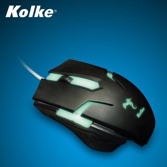 Mouse Kolke KMG-503 Gamer Titanium 2400DPI RGB USB | MadeiraMadeira