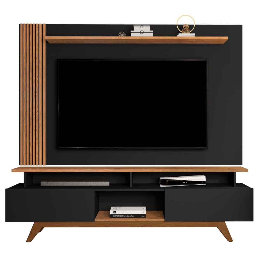 Rack com Painel Ripado para Tv até 70 Polegadas 2 Gavetas Grécia 180cm ...