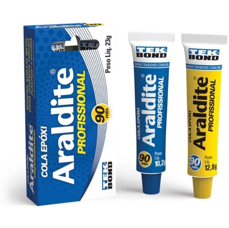 Adesivo Araldite Epoxi Profissional 90min 23g 06un Tek Bond ...