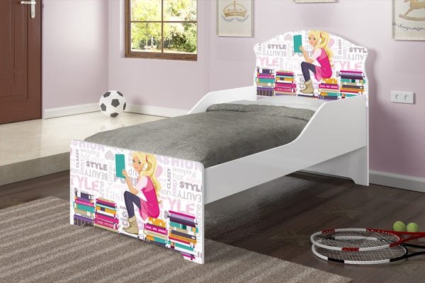 Mini Cama Infantil Menina Brilhante, Quarto de Menina | MadeiraMadeira