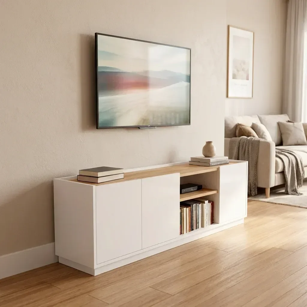Rack para TV até 55 Polegadas MDF 130cm Home Sala Moderna Branco ...