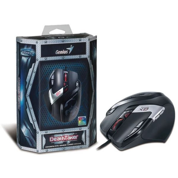 Mouse USB Genius GX Gaming DeathTaker 9 botões Profissional 5700DPI USB ...