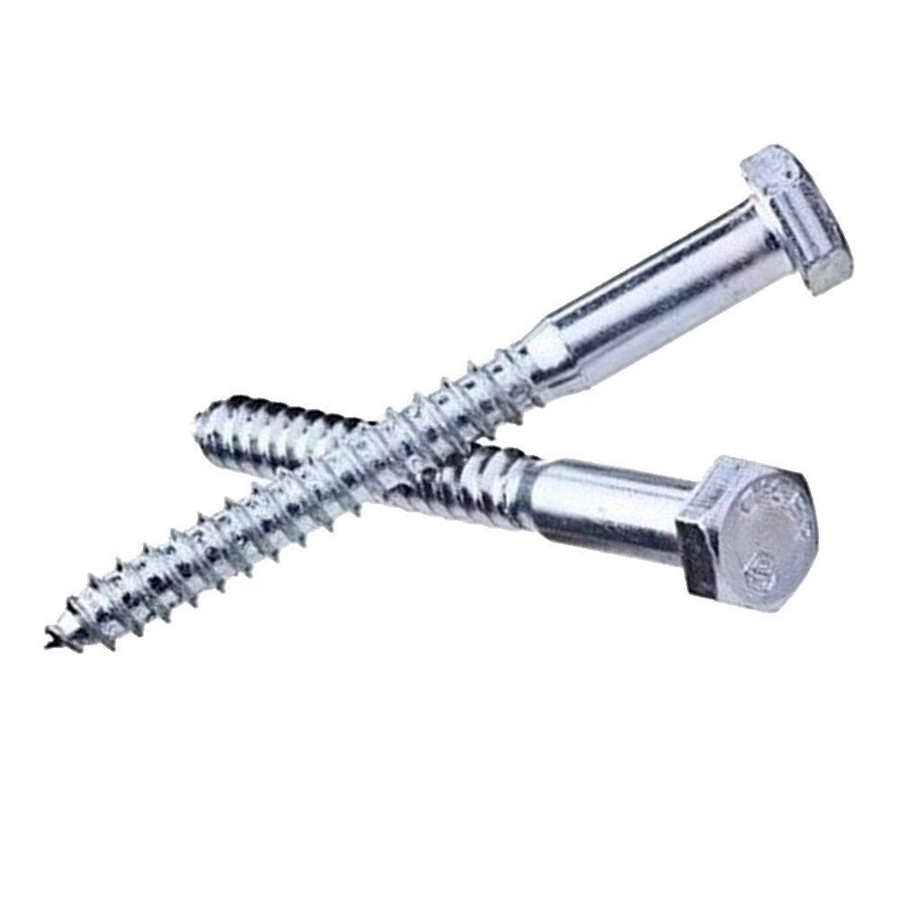 Parafuso Sextavado 1/4 X 65 Rosca Soberba Zinco - 100 Un | MadeiraMadeira