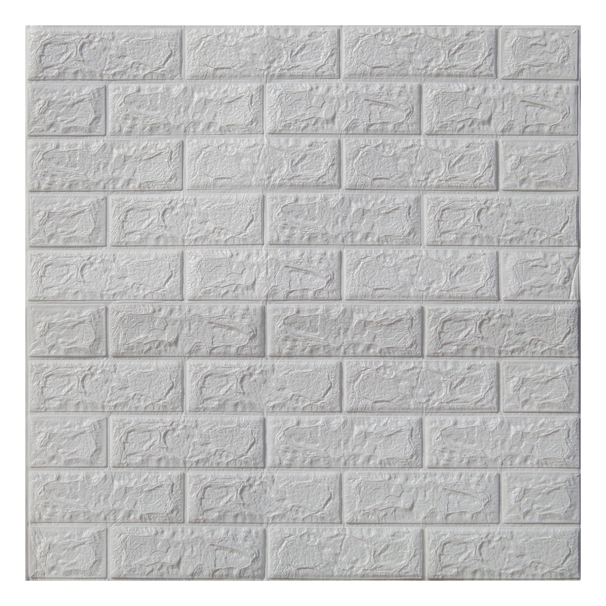 Kit 10 Painel 3D Adesivo Tijolinho Branco Alto Relevo 70x80cm ...