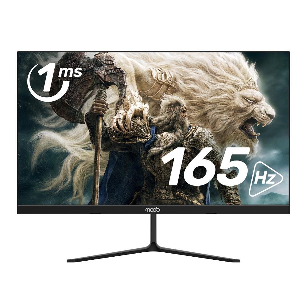 Monitor LED 24" MOOB LED 165Hz - Full HD, 1ms - PRETO | MadeiraMadeira