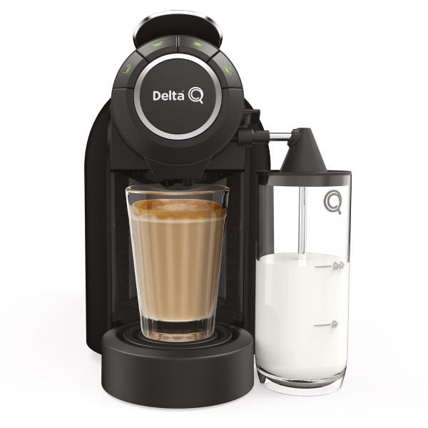 Cafeteira Expresso Delta Q Preta 110v Milk Qool Evolution Cappucino ...