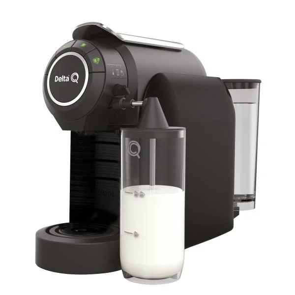Cafeteira Expresso Delta Q Preta 110v Milk Qool Evolution Cappucino | MadeiraMadeira