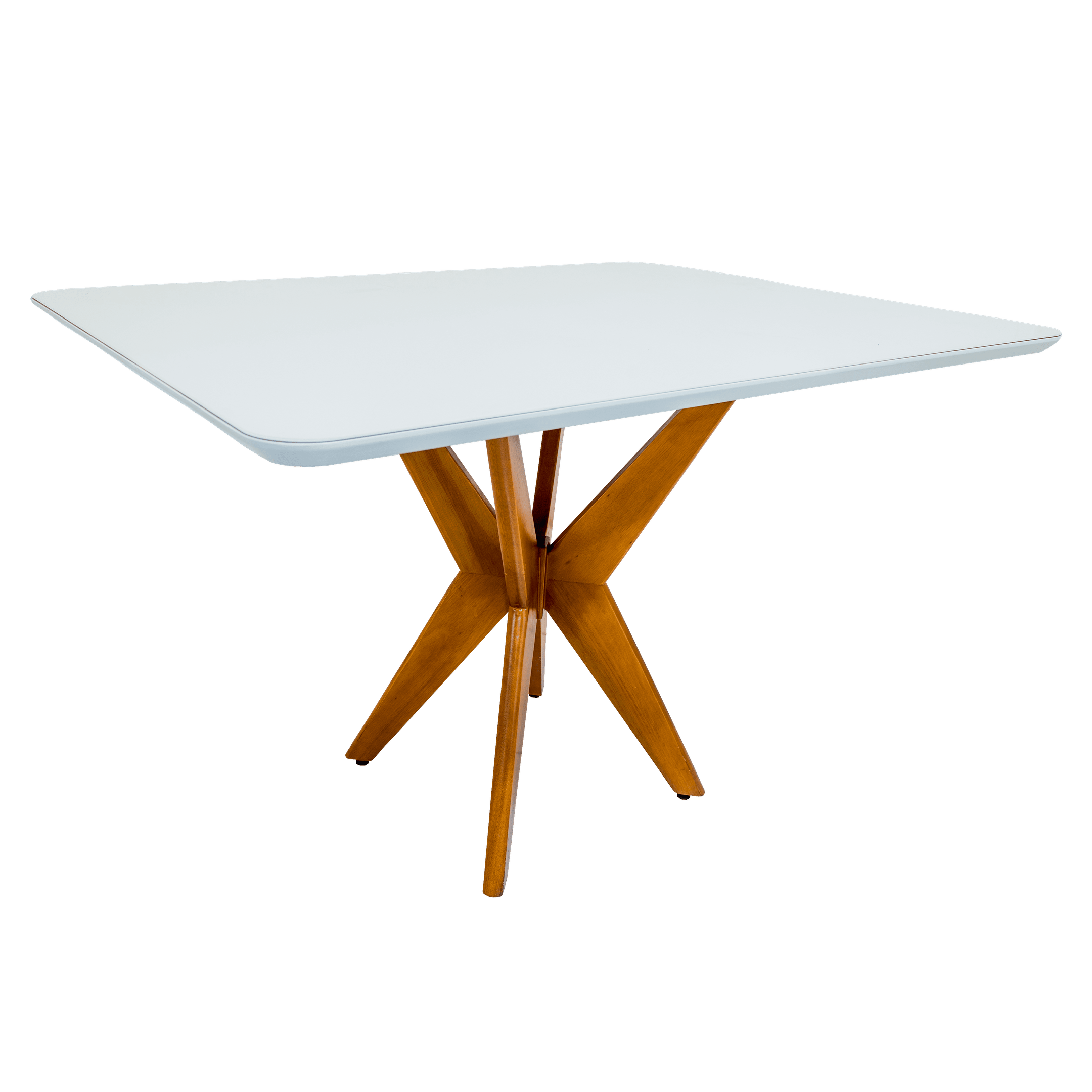 Conjunto mesa de jantar Pandora retangular com 4 cadeiras madeira ...