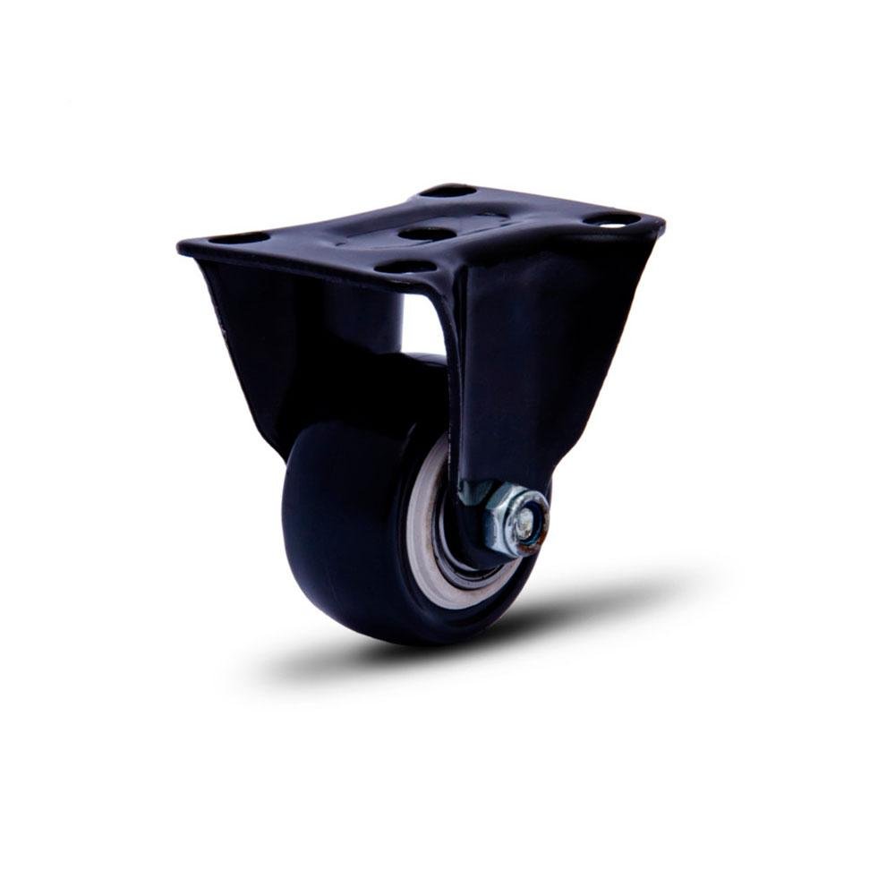 Rodizio Preto 1.5/8'' C/ Placa Fixo Capacidade até 30kg Linha Back ...