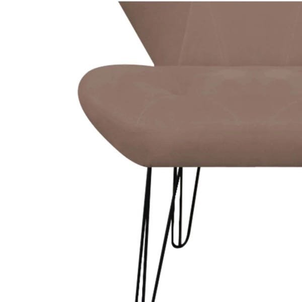 Poltrona Decorativa Jolly Suede Bege Rosado - Dominic Decor ...