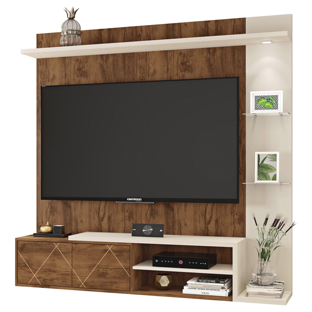 Painel para TV até 55 Polegadas Tramma | MadeiraMadeira
