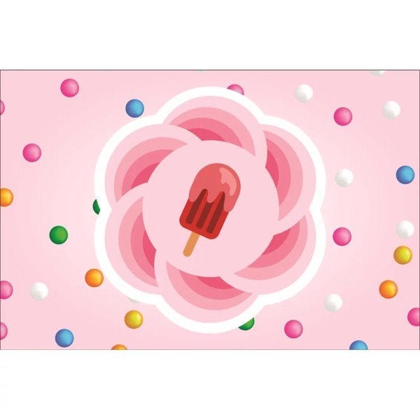 Painel De Tecido Sublimado Picolé e Confetes | MadeiraMadeira