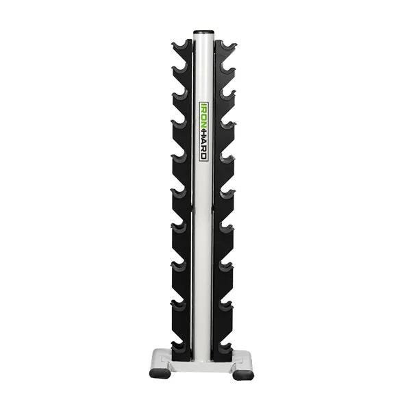 SUPORTE PARA HALTERES 10 PARES PREMIUM IRON HARD CINZA | MadeiraMadeira