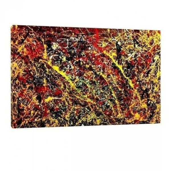 Quadro Reprodução Pollock I 95x63 Moldura Interna | MadeiraMadeira