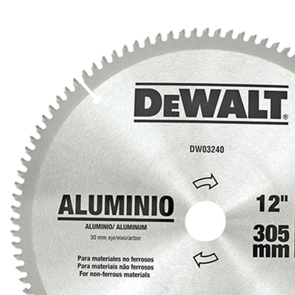 Lâmina Serra Esquadria 12 100D Alumínio Dewalt Dw03240 | MadeiraMadeira