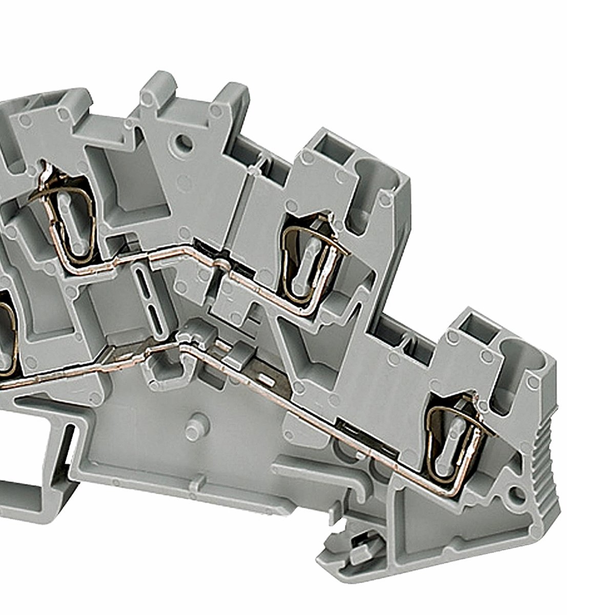 Conector Mola 2 Níveis 2,5mm 4 Pontos Cinza Schneider | MadeiraMadeira