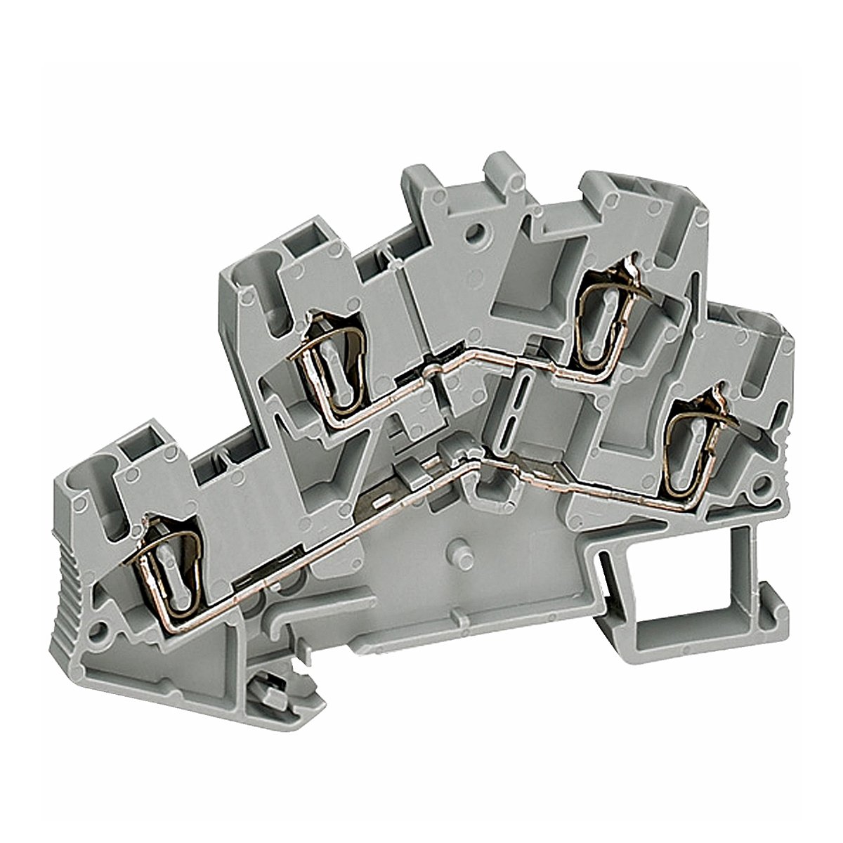Conector Mola 2 Níveis 2,5mm 4 Pontos Cinza Schneider | MadeiraMadeira