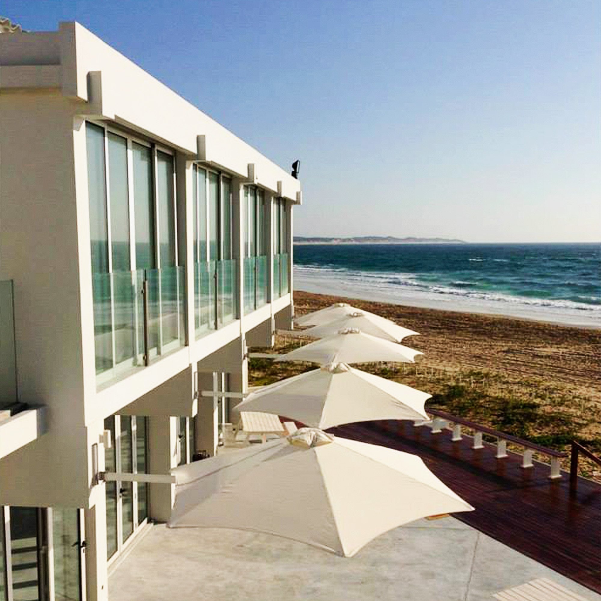 Ombrelone Guarda Sol Parede 2,4m Alumínio Preto Cobertura Uv:azul ...